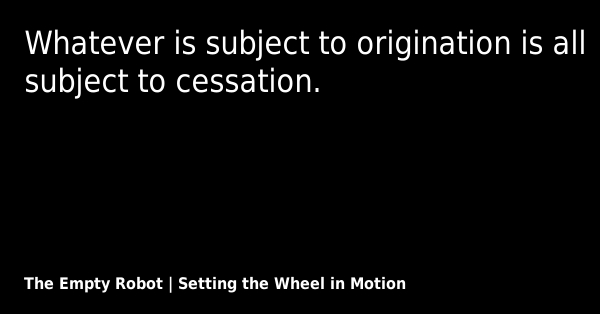 Setting the Wheel in Motion - The Empty Robot